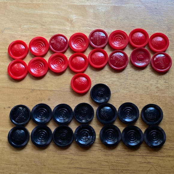 unbranded | Games | 32 Replacement Checkers Redblack Interlocking ...